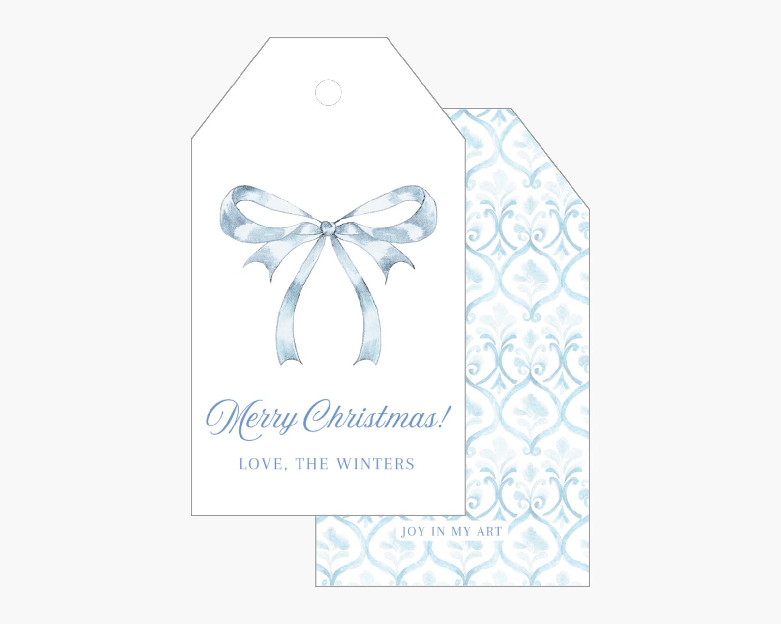 Christmas Bow Gift Tag Enclosure Card Sticker for Gifts, Grand ...