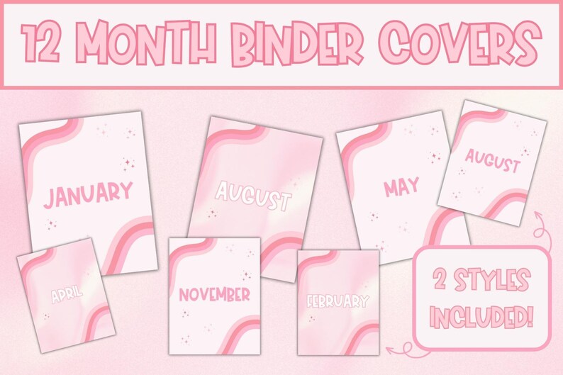 Teacher Preppy Pink Binder Covers and Spines Printable, Fun, Teacher ...