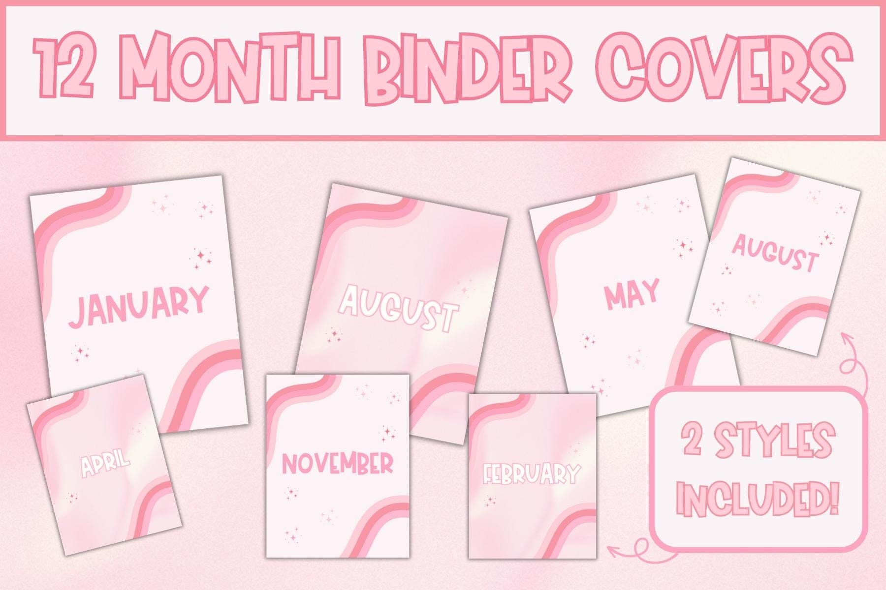 Teacher Preppy Pink Binder Covers and Spines Printable, Fun, Teacher ...