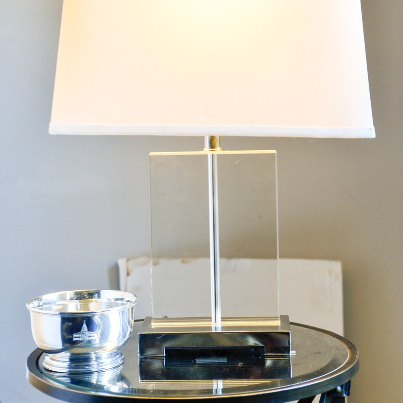 Glass Block Lamp - Etsy