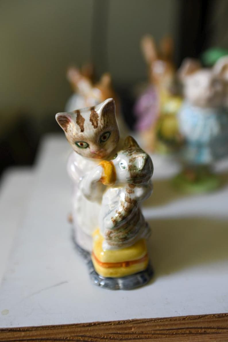 Figuras vintage de Beatrix Potter: decoración infantil de Beswick ...
