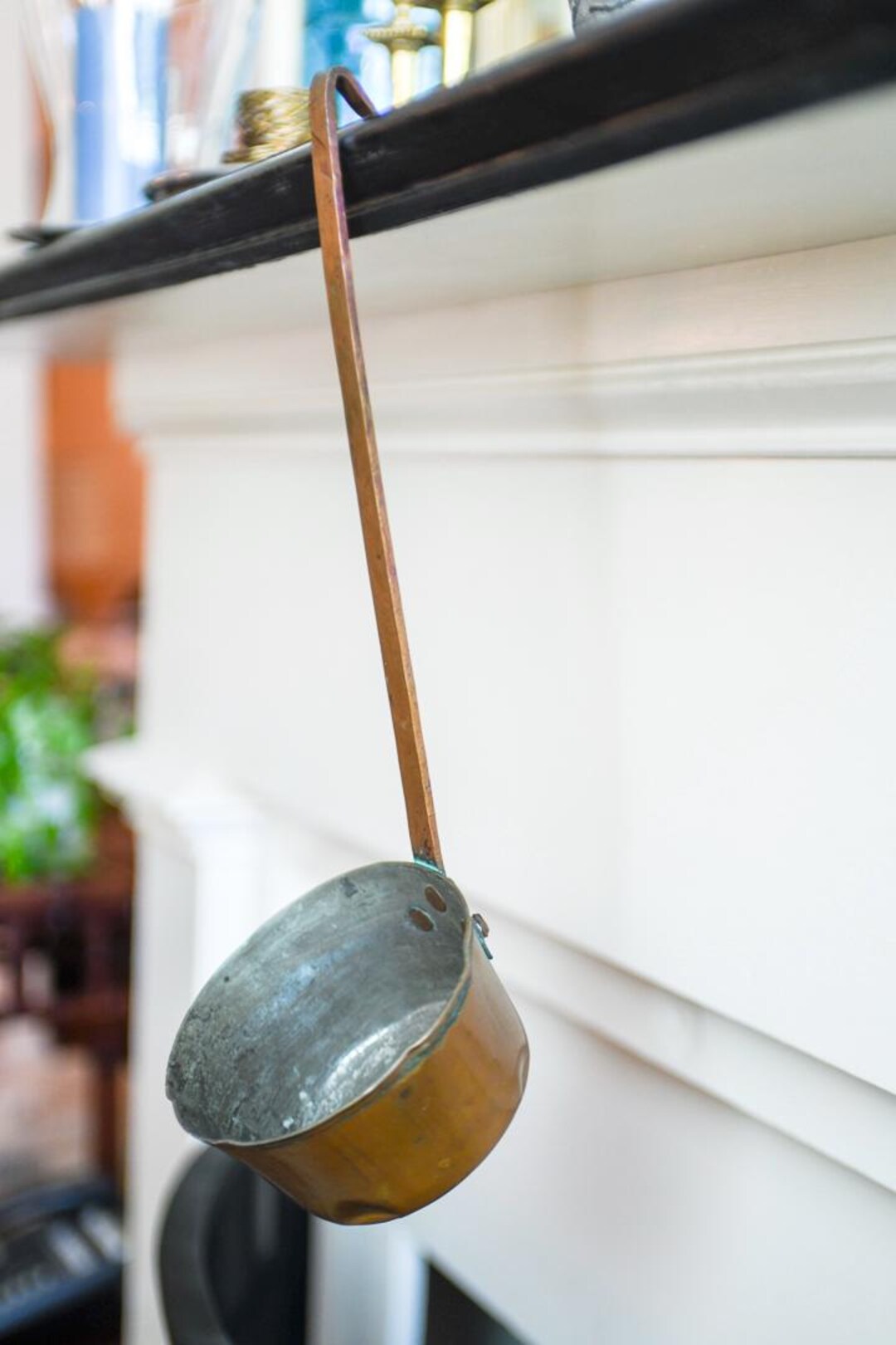 Vintage Brass Ladle: Rustic Tin-lined Farmhouse Kitchen Decor - Etsy