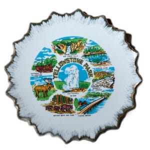 MCM Yellowstone State Park Wyoming Collector's Plate 7" National Park ...