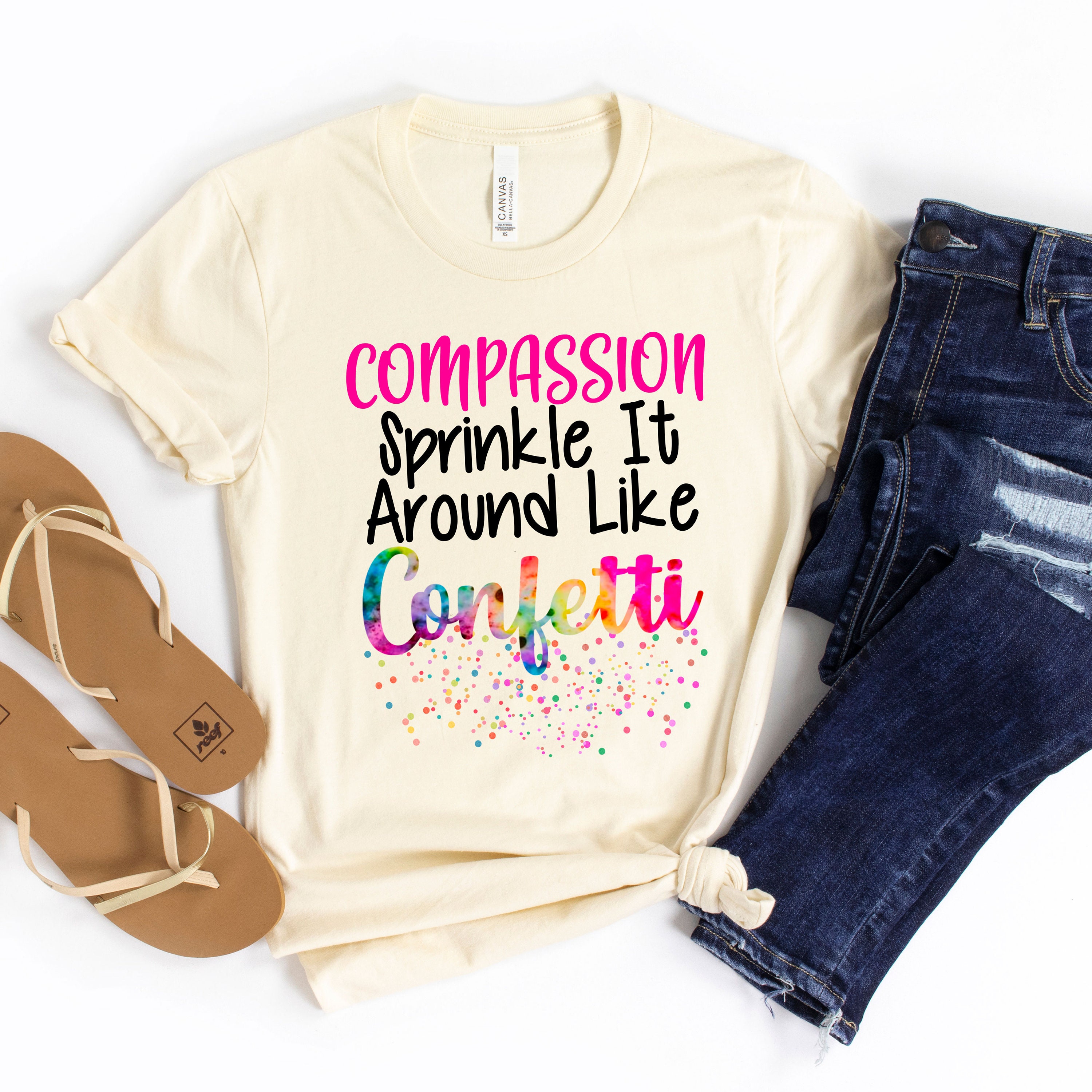 Compassion Sprinkle It Around Like Confetti Compassionate | Etsy