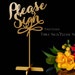 Please Sign,please Take One Sign, Please Take One Table Sign, Wedding ...