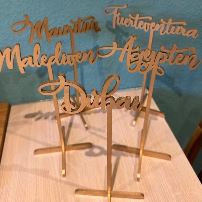 Table Name Stands - Etsy