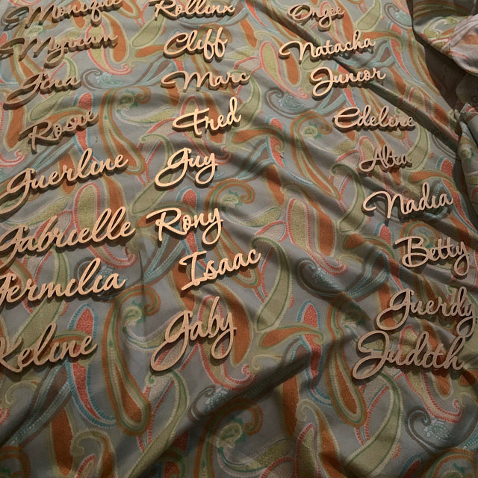 Place Names,wedding Place Names,lazer Cut Names,gold Place Names ...