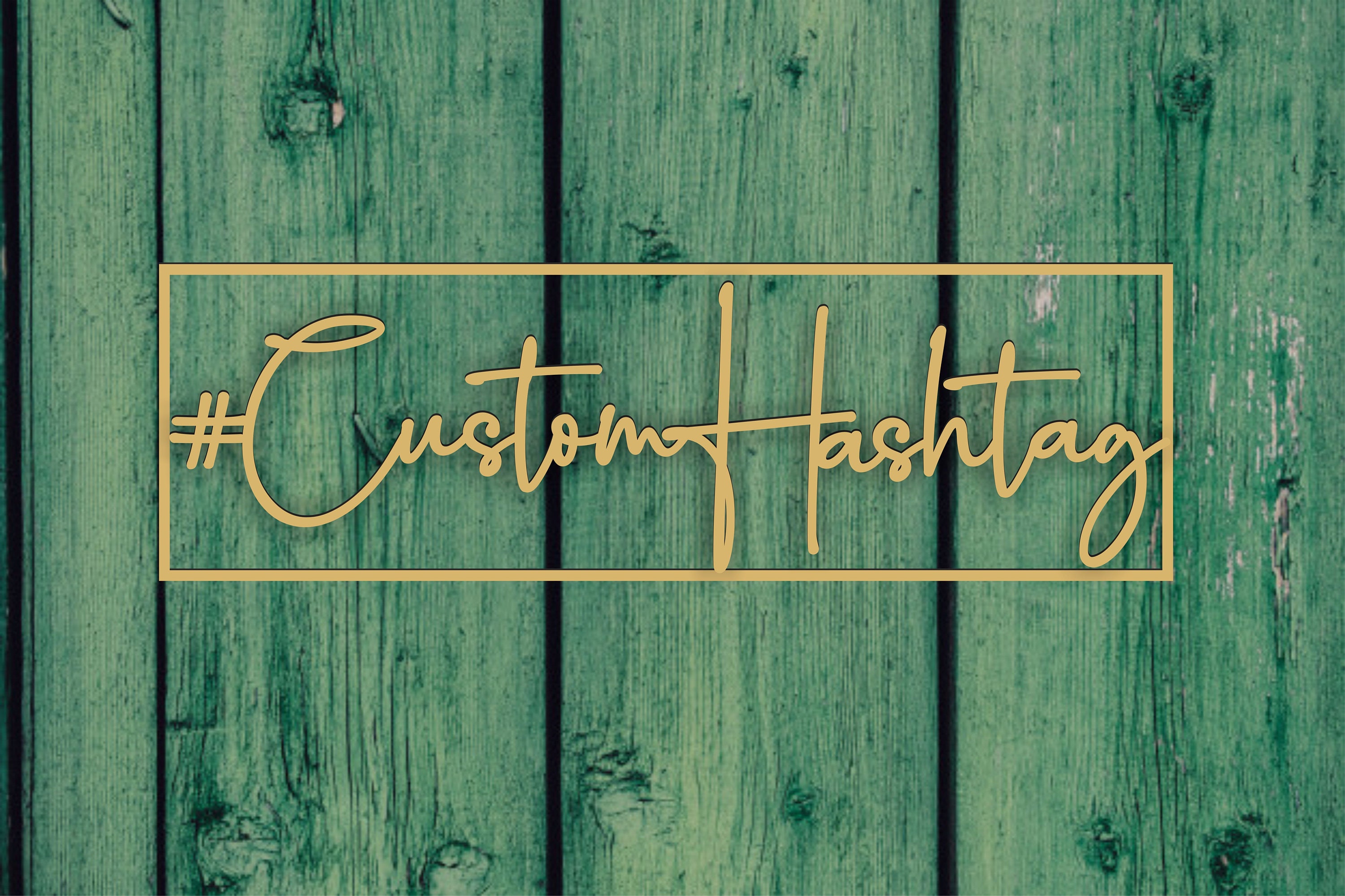 Custom Hashtag Sign, Laser Cut Name Sign, Personalized Hashtag Sign ...