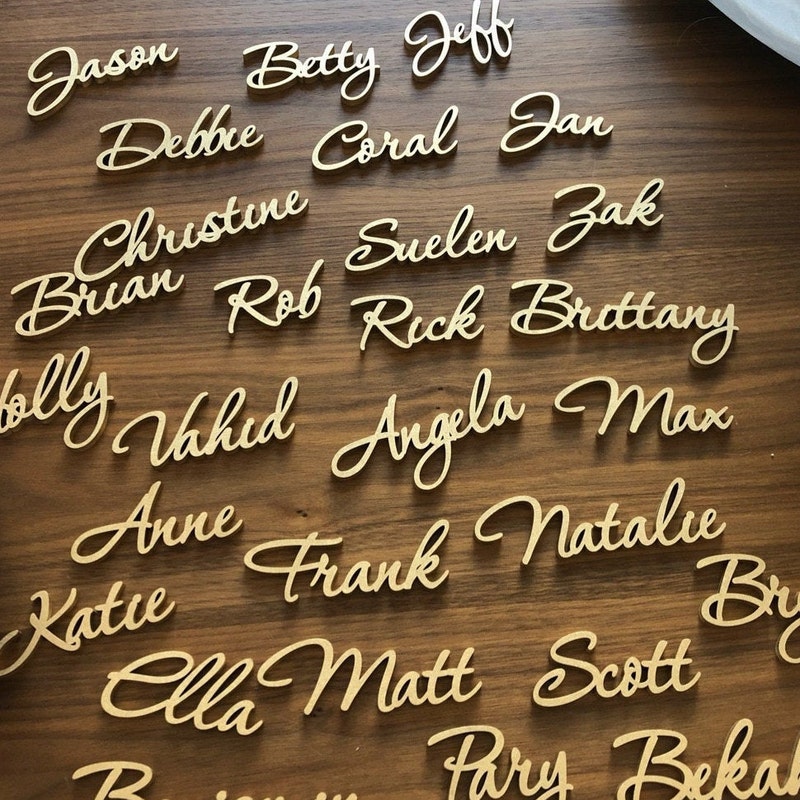 Table Name Tags - Etsy