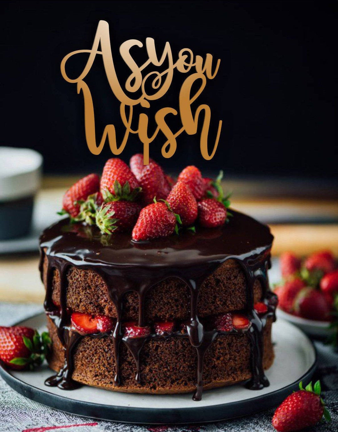 Cake Topper as You Wish Wedding Cake Topper Please Send - Etsy