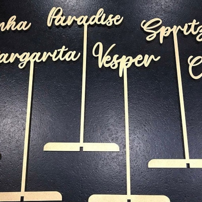 Table Name Stands - Etsy
