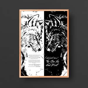 The Battle Within 2 Wolf Inspirational Art Cherokee Legend Two Wolves ...