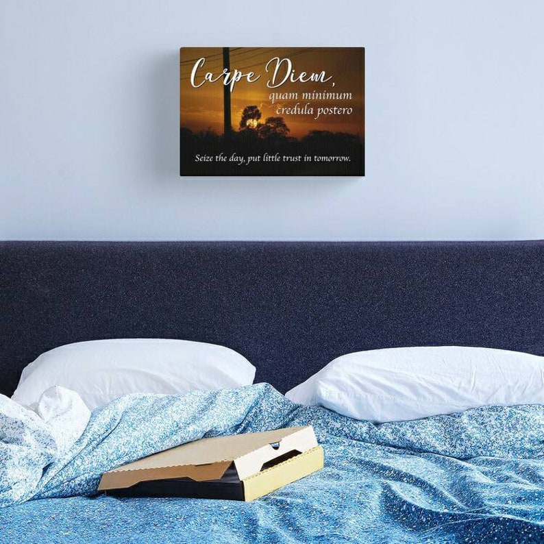 Carpe Diem Quam Minimum Credula Postero. Seize the Day Put - Etsy
