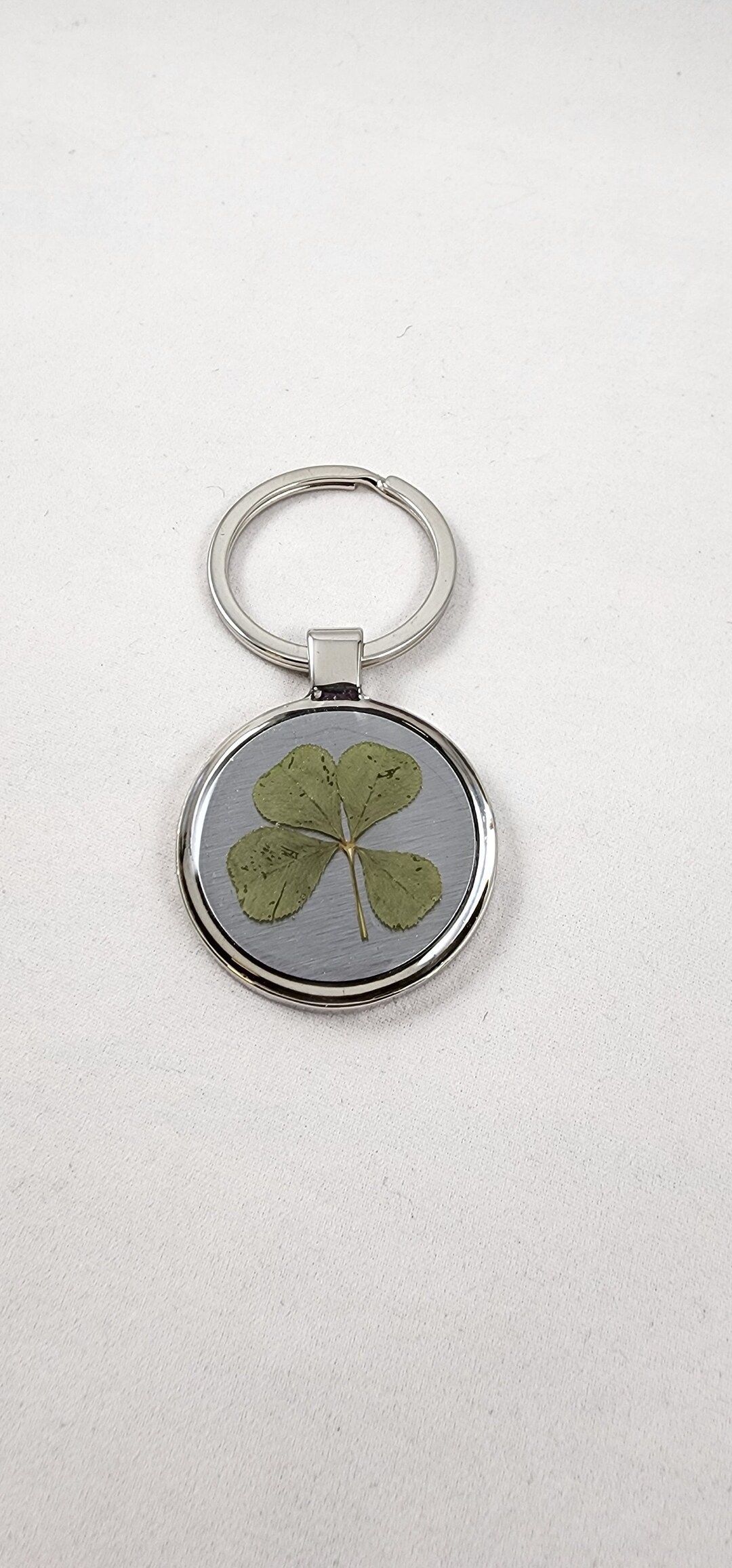 Genuine "lucky" Four-leaf Clover Premium Metal Keychain - Etsy