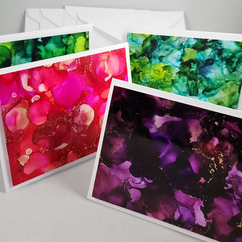 Hand Painted Note Cards - Etsy