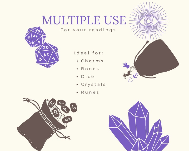 Charm Casting Mat for Charms Runes Bones Dice Lithomancy for Fortune ...