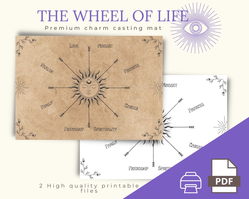 Charm Casting Mat for Charms Runes Bones Dice Lithomancy for - Etsy