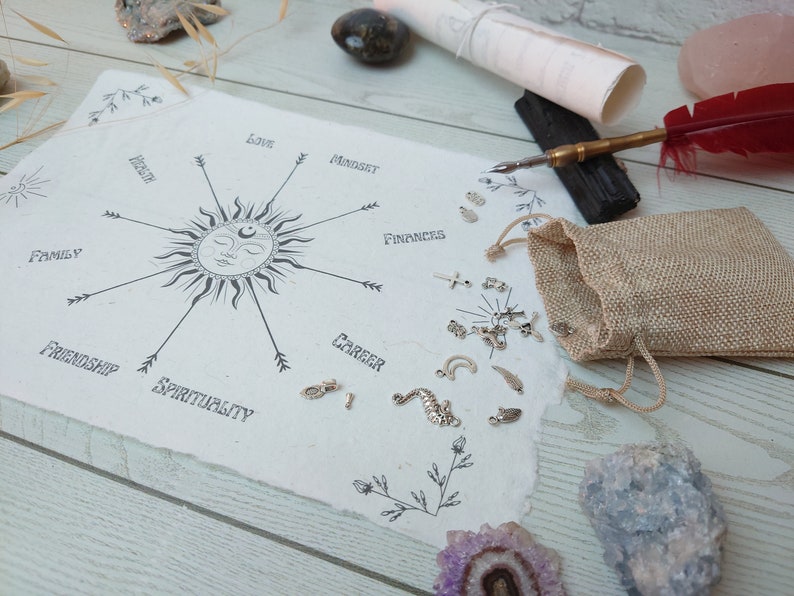 Charm Casting Mat for Charms Runes Bones Dice Lithomancy for Fortune ...