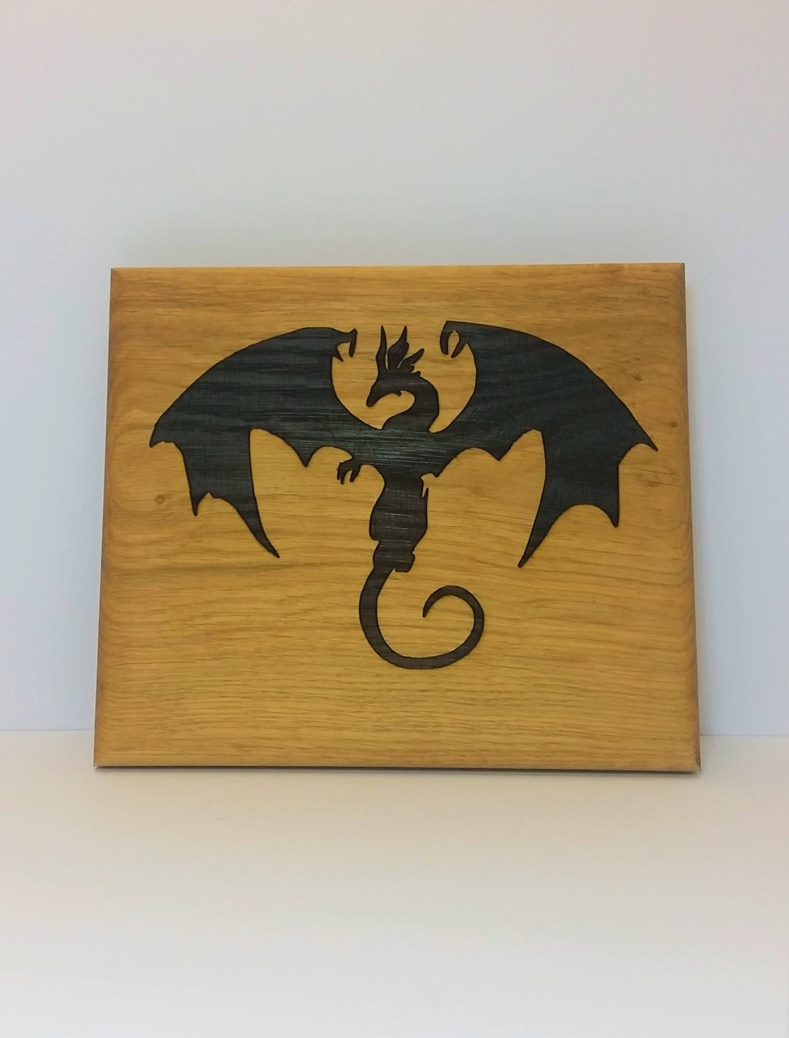 Buy Dragon Oak Sign Oak Plaque Personalised Rustic Wall Art Room Decor ...