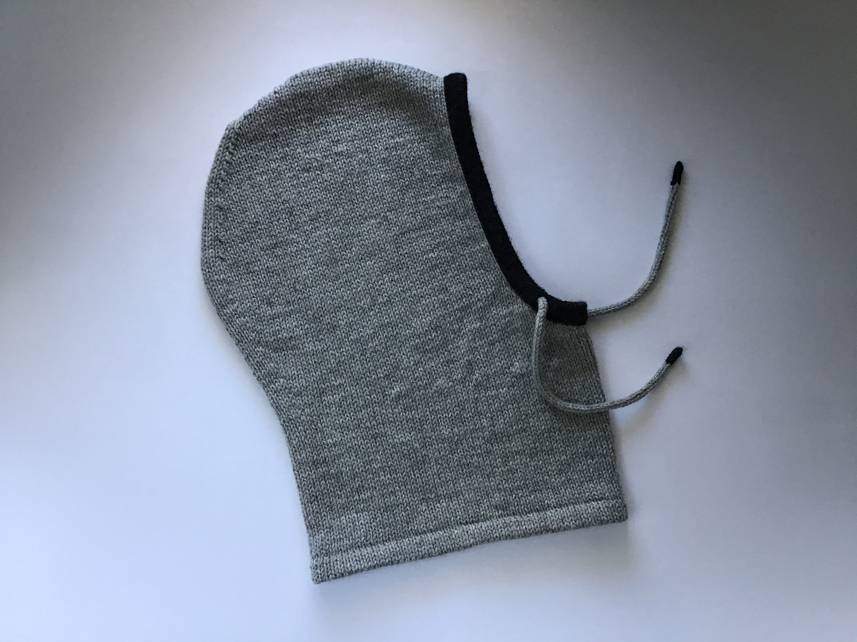 Gray Hand Knitted Hood Wool Knit Hood Gray Winter Wool Unisex Hood Knit ...