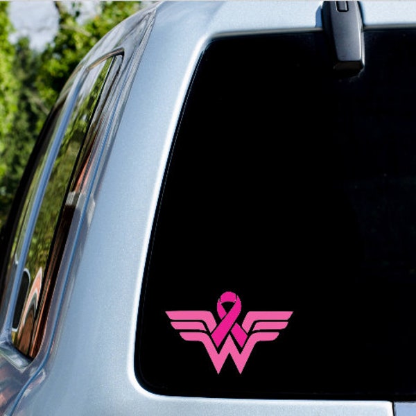 Pink Ribbon Decal - Etsy