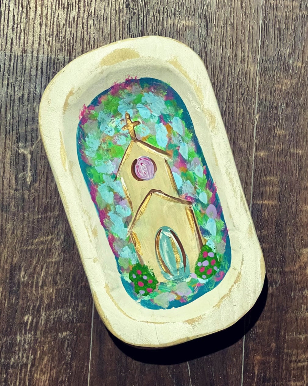 Hand Painted Dough Bowl (small) - Etsy