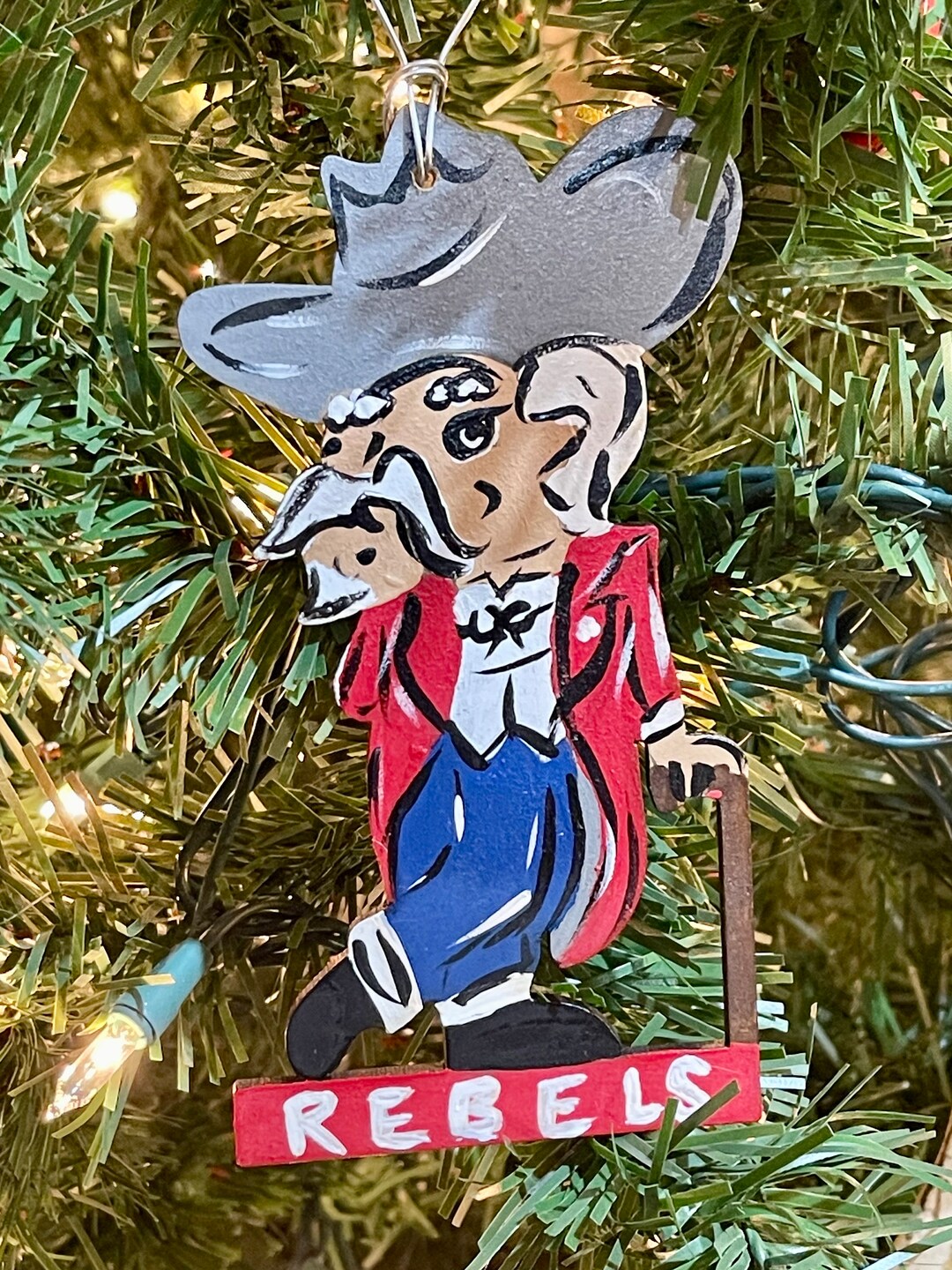 Ole Miss Colonel Rebel Ornament - Etsy