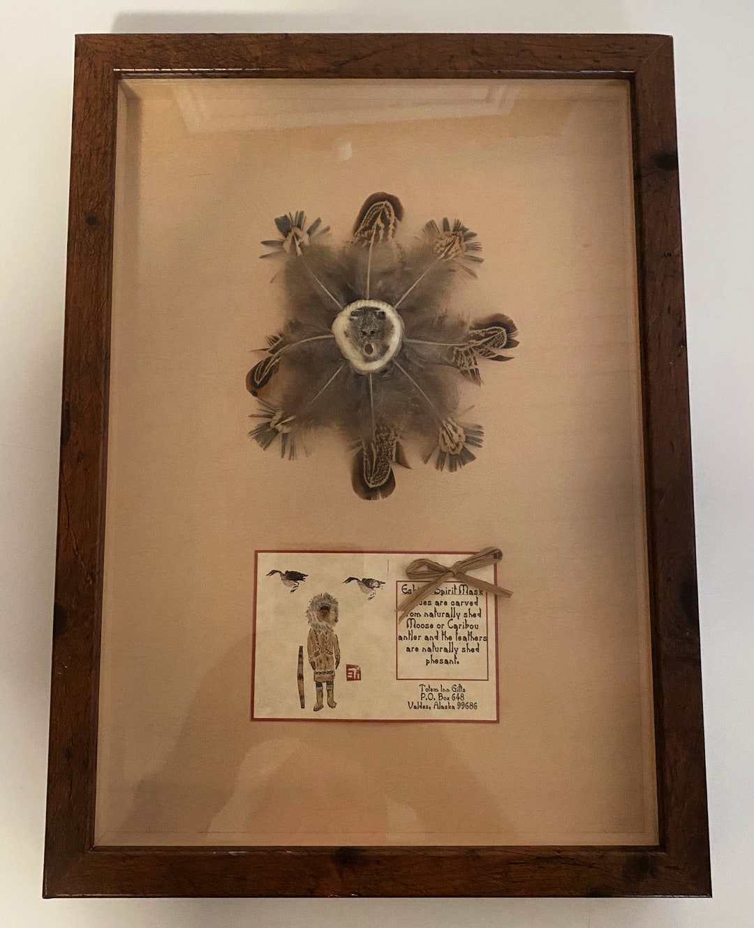 Alaska Eskimo (inuit) Spirit Mask Framed Vintage - Etsy