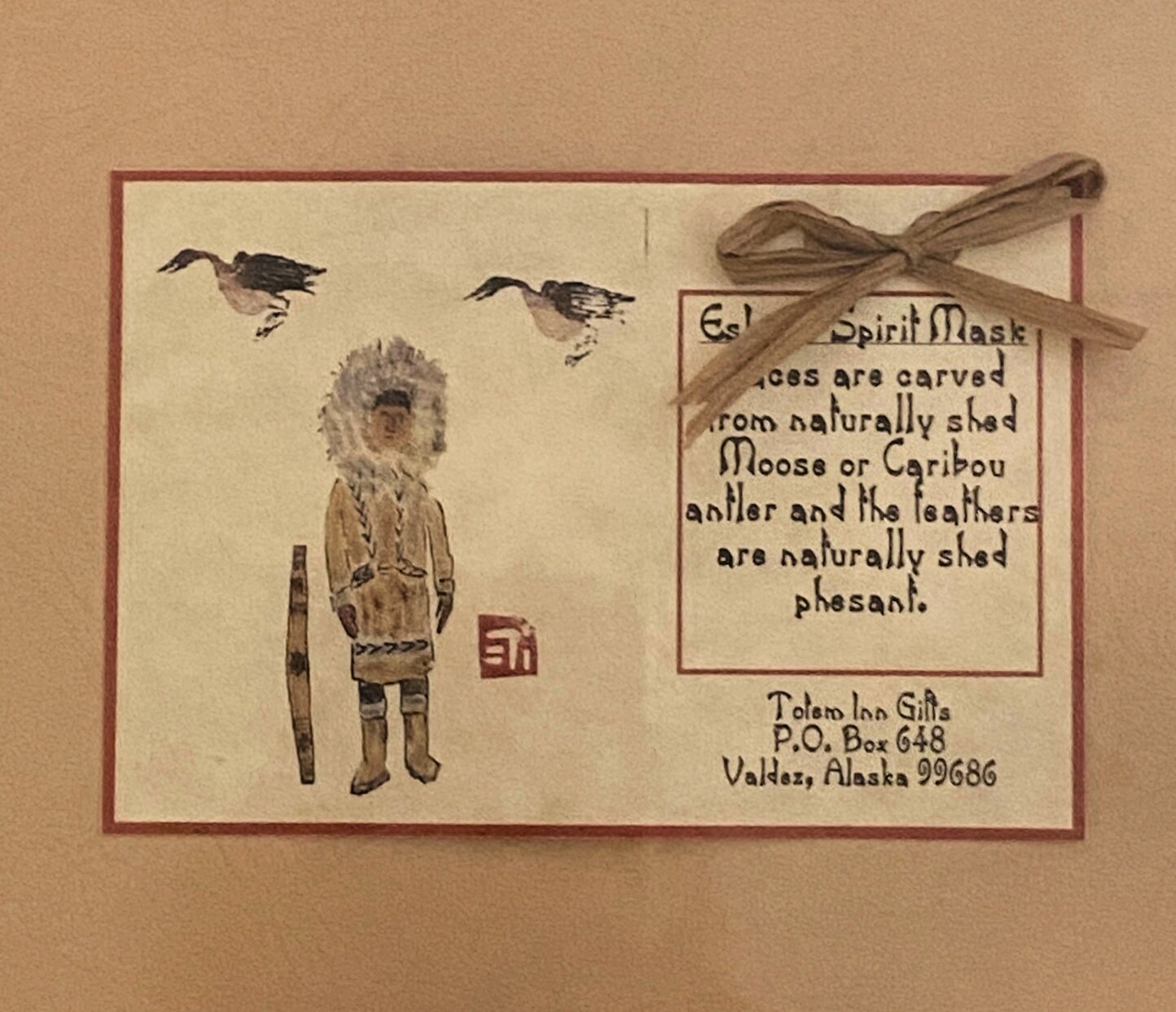 Alaska Eskimo inuit Spirit Mask Framed Vintage - Etsy