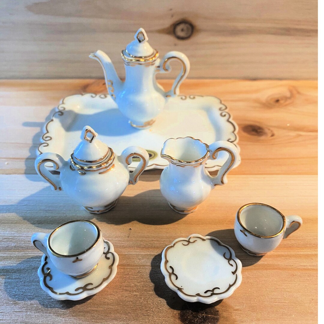 Lovely Miniature Porcelain Tea Sets Collectible - Etsy