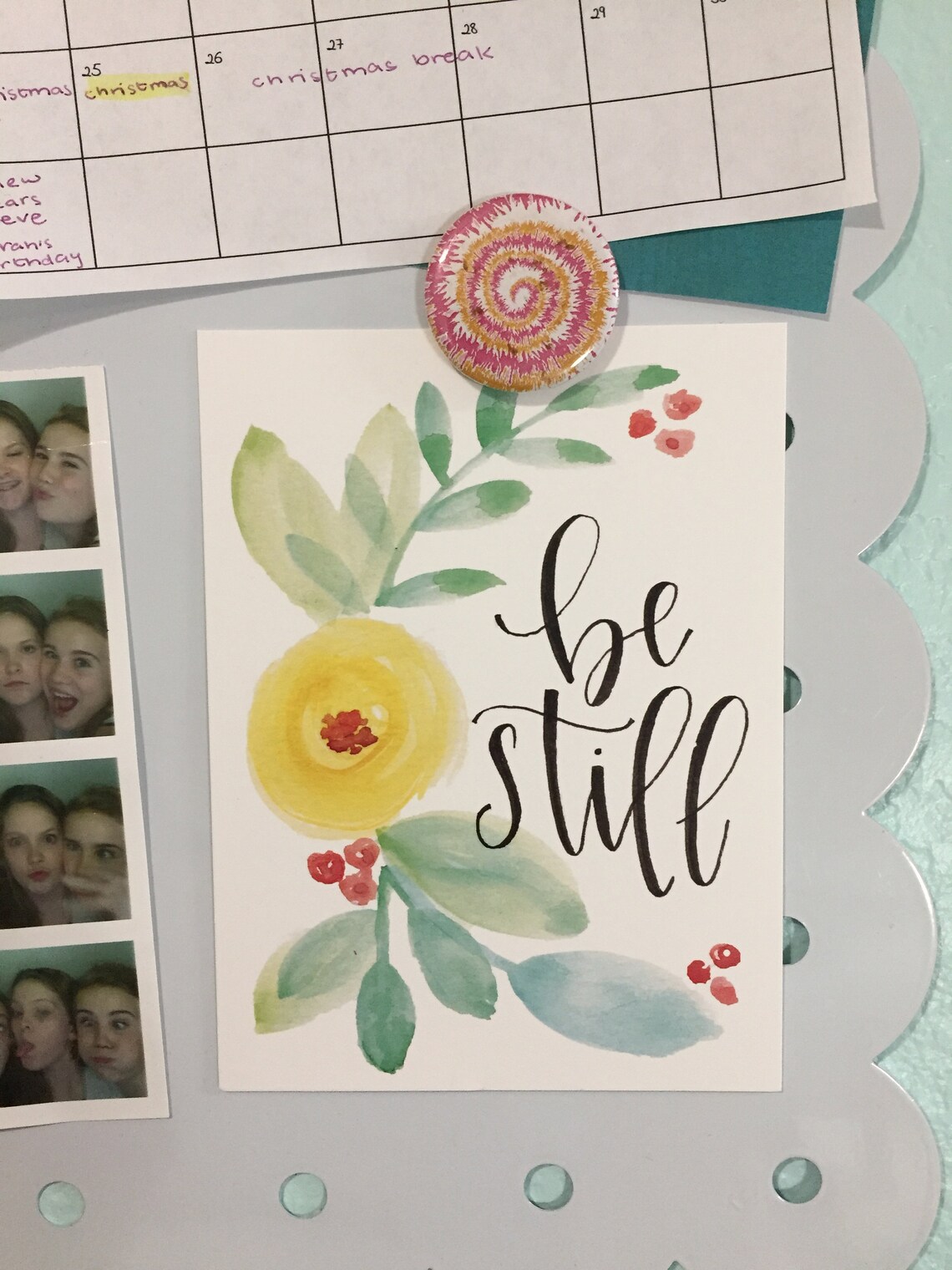 Be Still Print Hand-lettering Watercolor Print Watercolor - Etsy