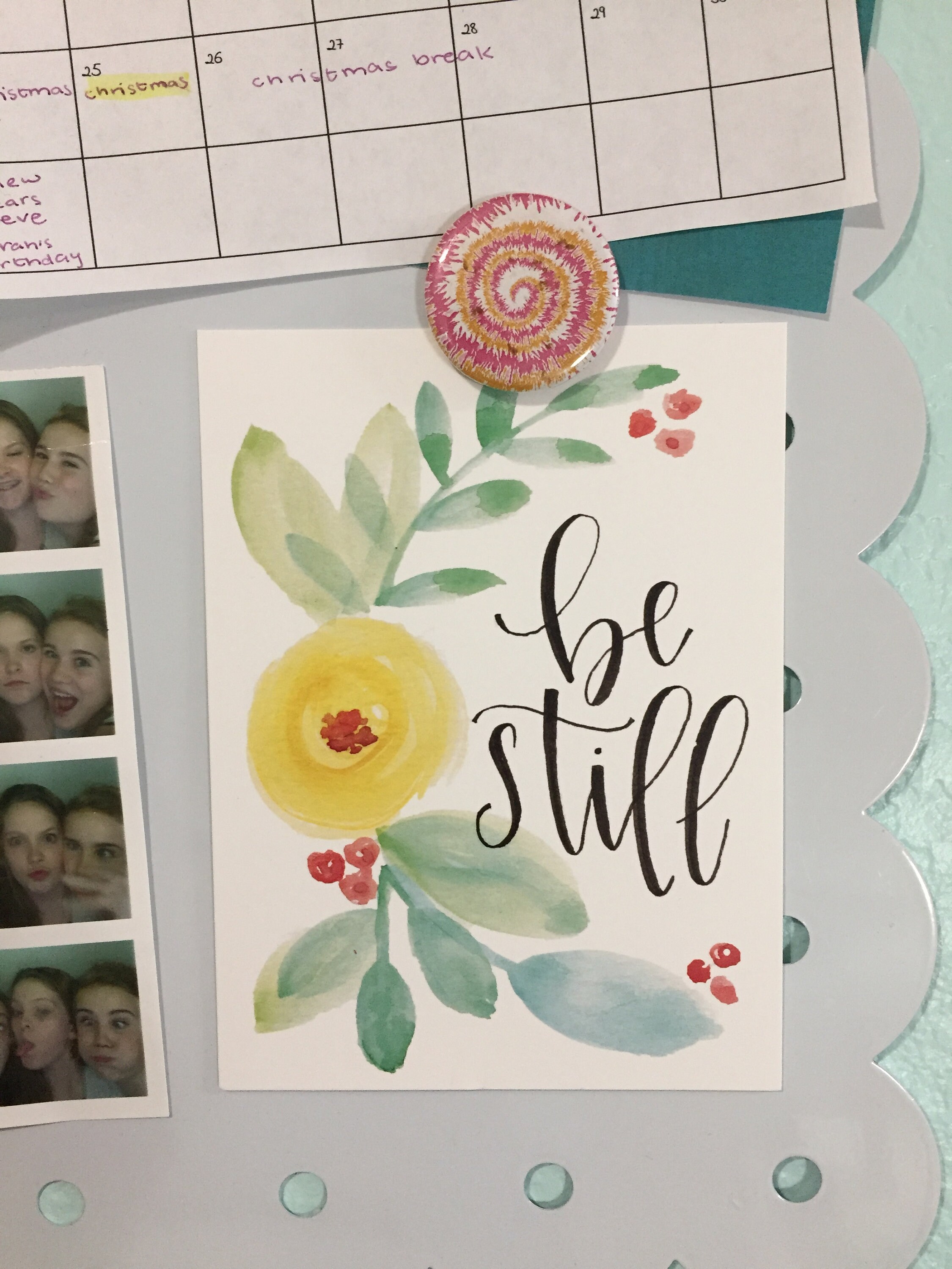 Be Still Print Hand-lettering Watercolor Print Watercolor - Etsy