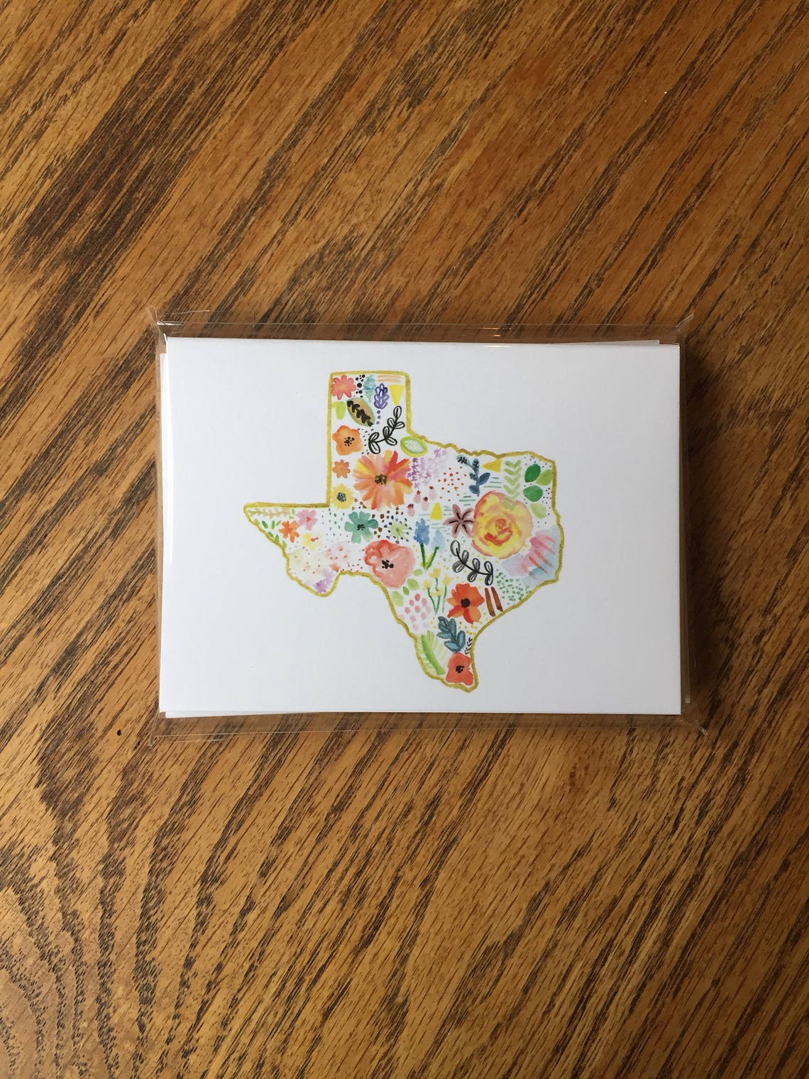 Small Texas Watercolor Stationery Texas Cards Watercolor | Etsy