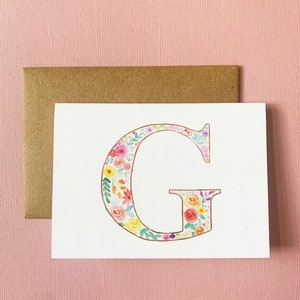 Monogrammed "g" Stationery Sets, Greeting Card Packs, "g" Cards ...