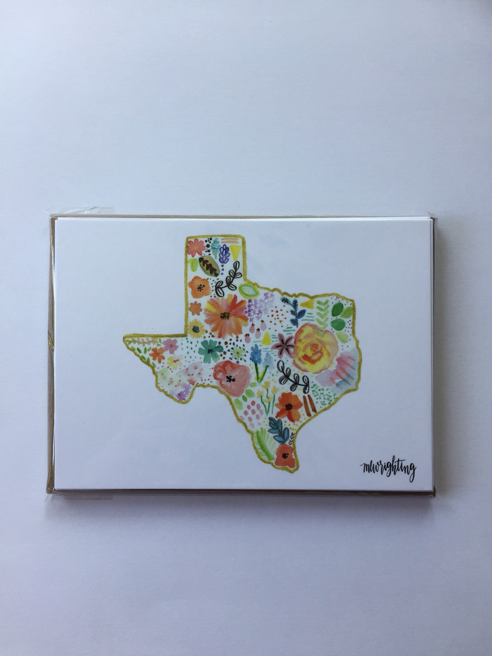 Large Texas Watercolor Stationery, Texas Cards, Handmade Cards ...