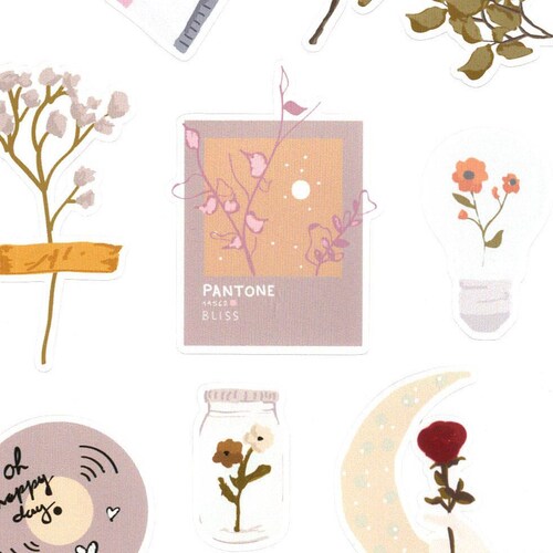 Floral Aesthetic Sticker Set | Etsy