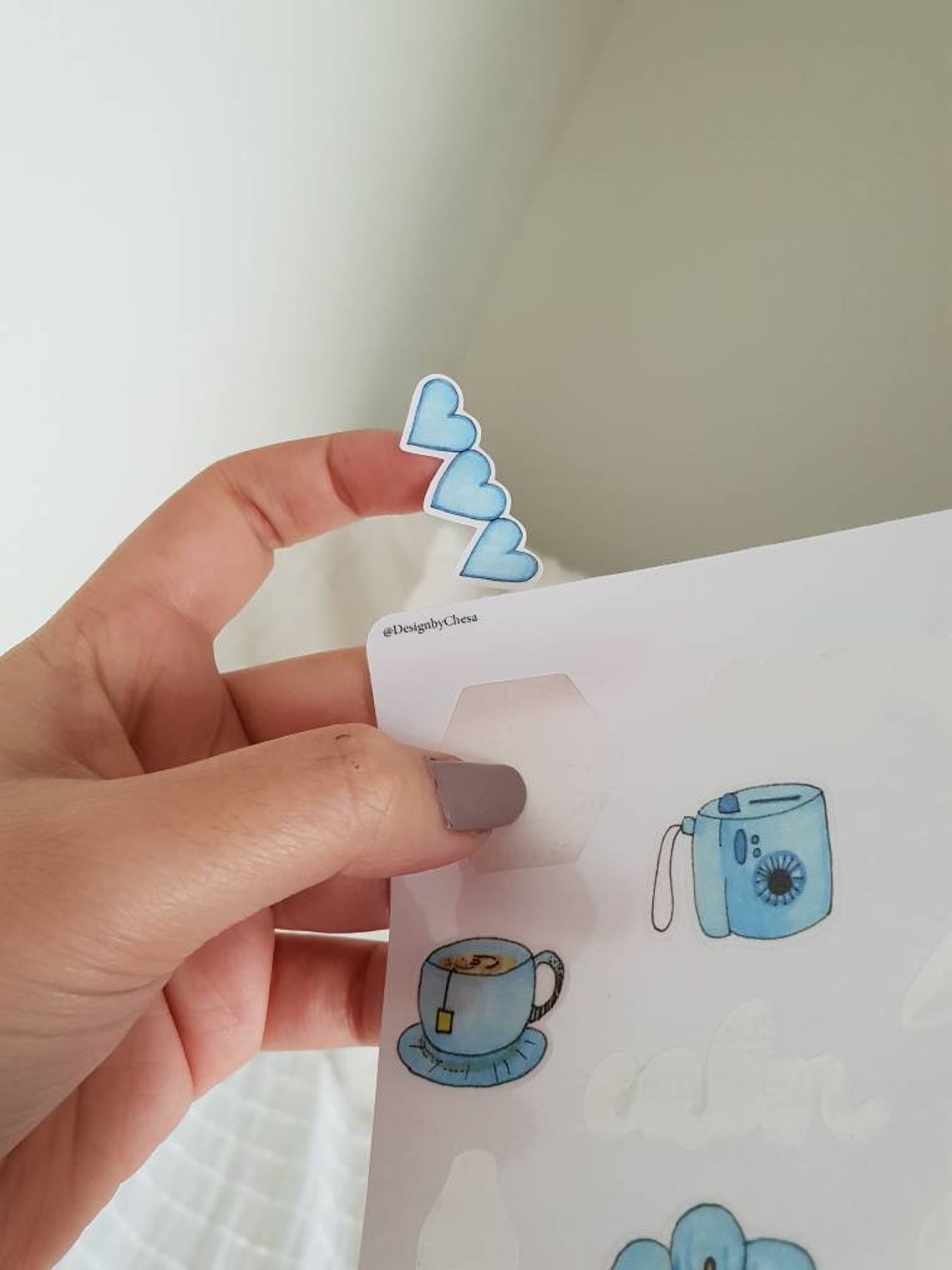 Mini Blue Aesthetic Sticker Pack - Etsy
