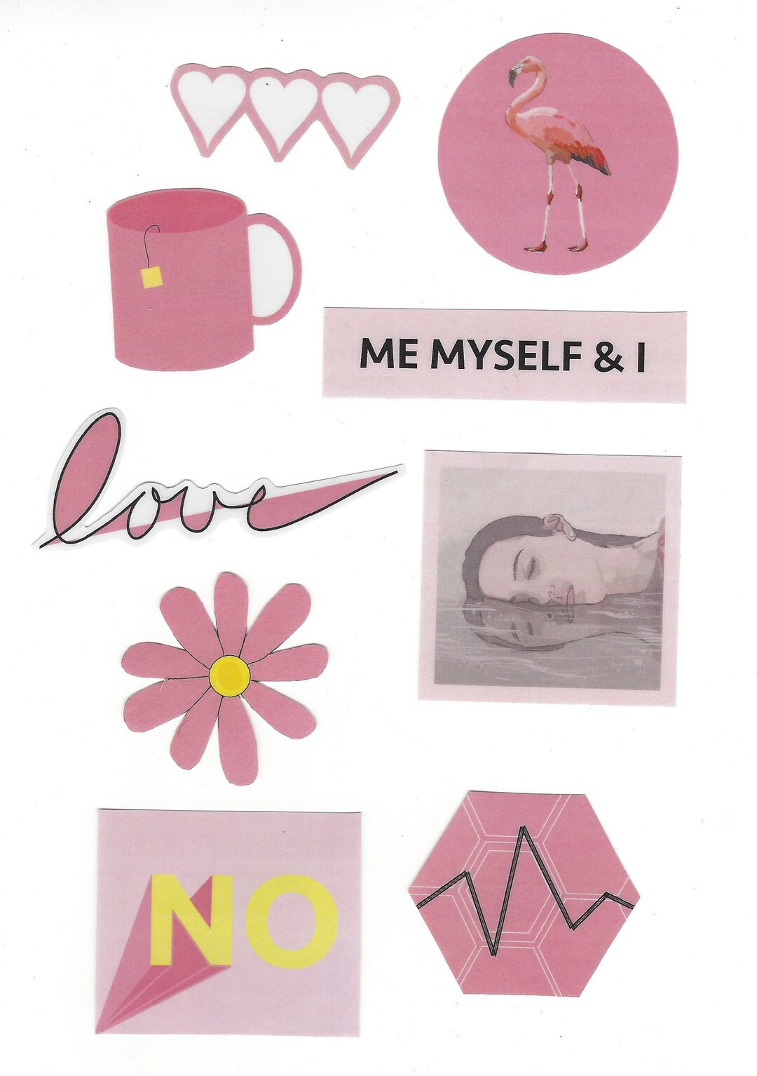 Pink Aesthetic Sticker Pack - Etsy