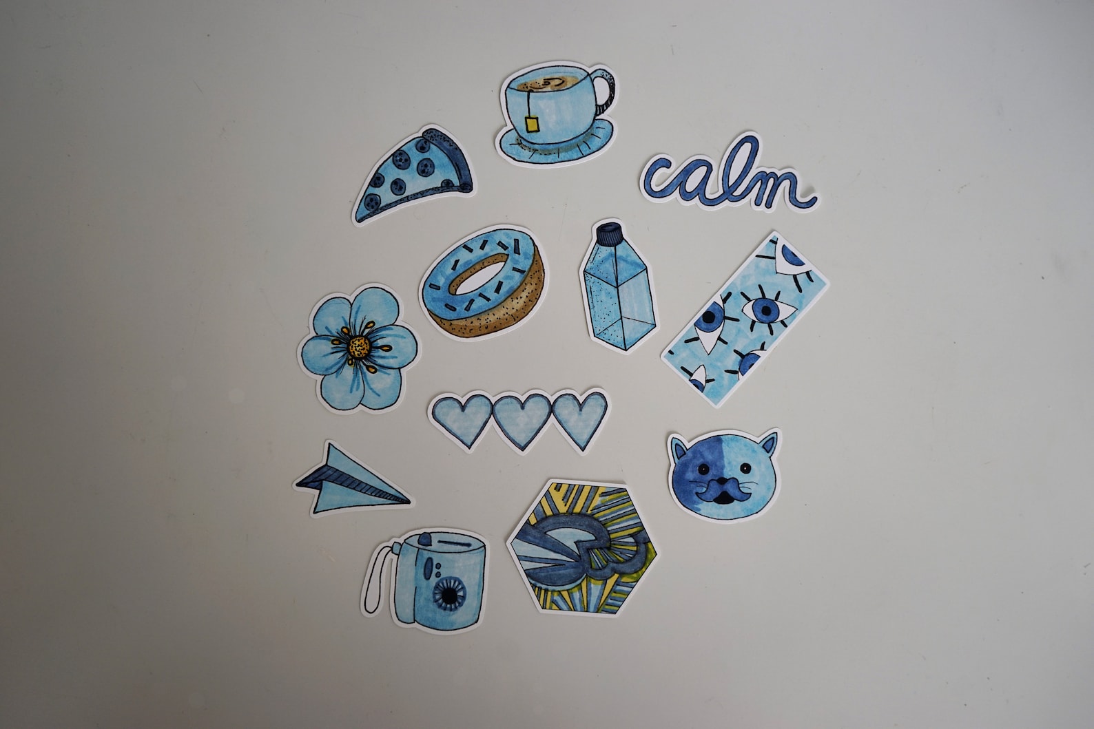 Blue Aesthetic Sticker Pack - Etsy