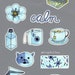 Mini Blue Aesthetic Sticker Pack - Etsy