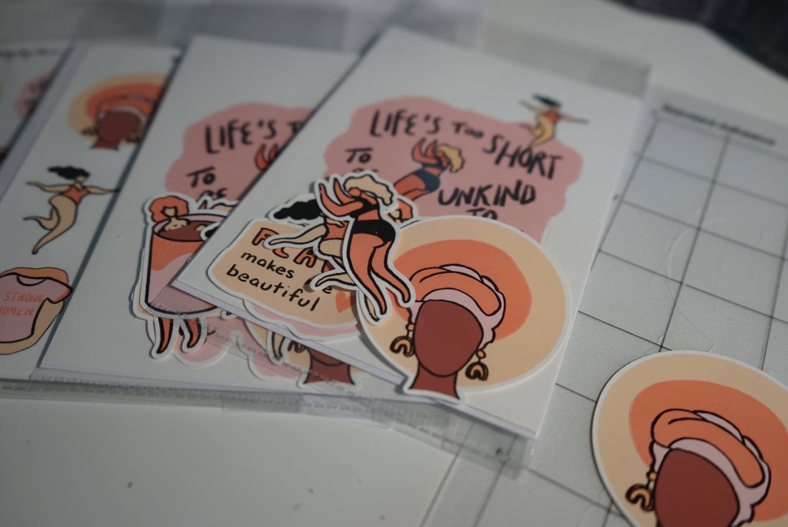 Body Positivity Aesthetic Sticker Set and Art Print - Etsy