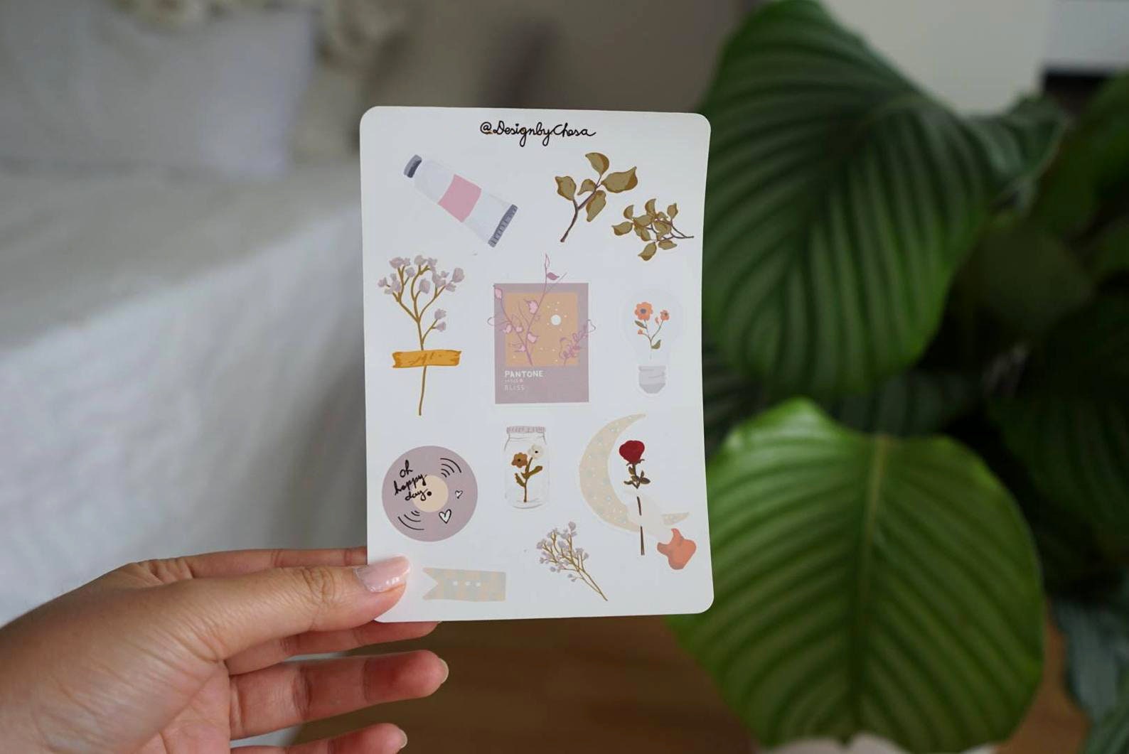 Floral Aesthetic Sticker Set - Etsy