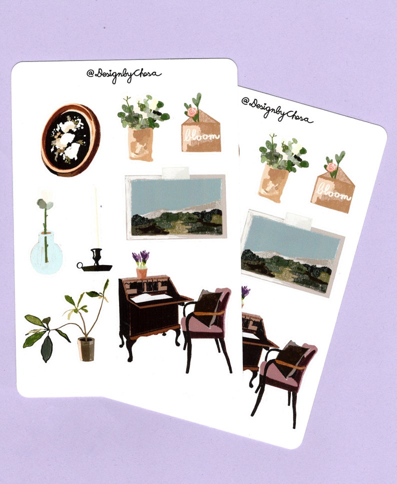 Vintage Home Aesthetic Sticker Set - Etsy