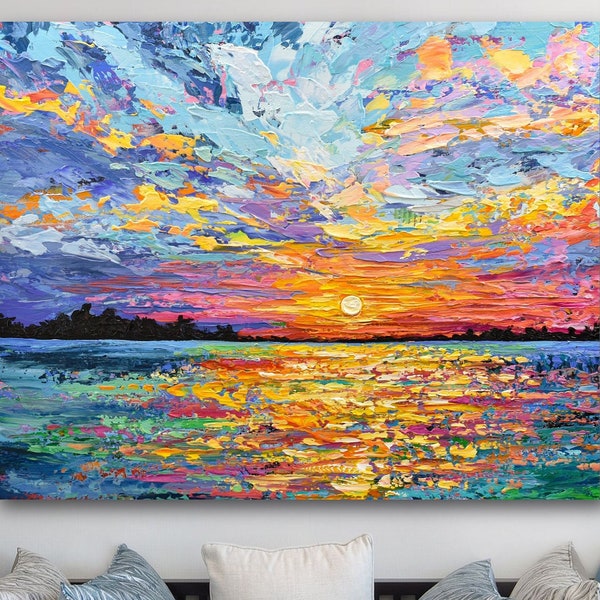 Sunset Painting - Etsy