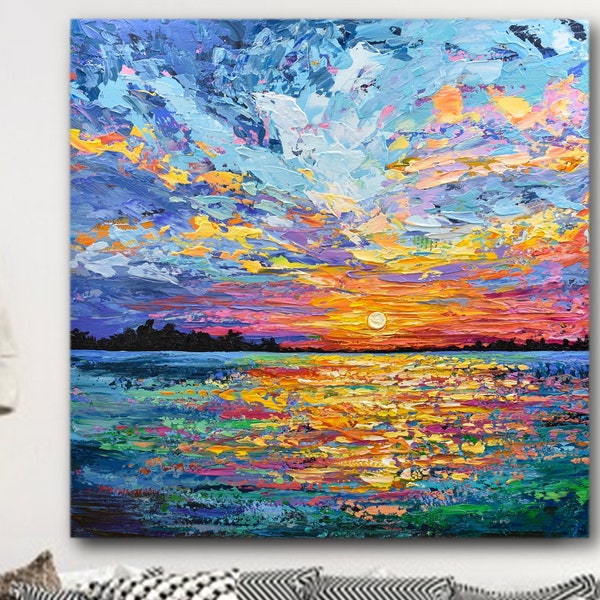 Sunset Painting - Etsy