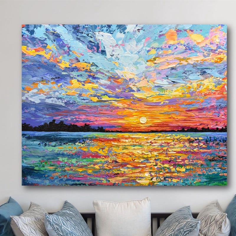 Sunset Painting - Etsy