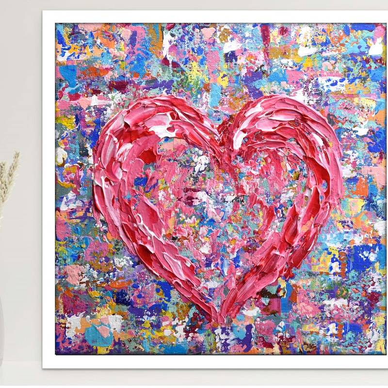Abstract Heart Art - Etsy