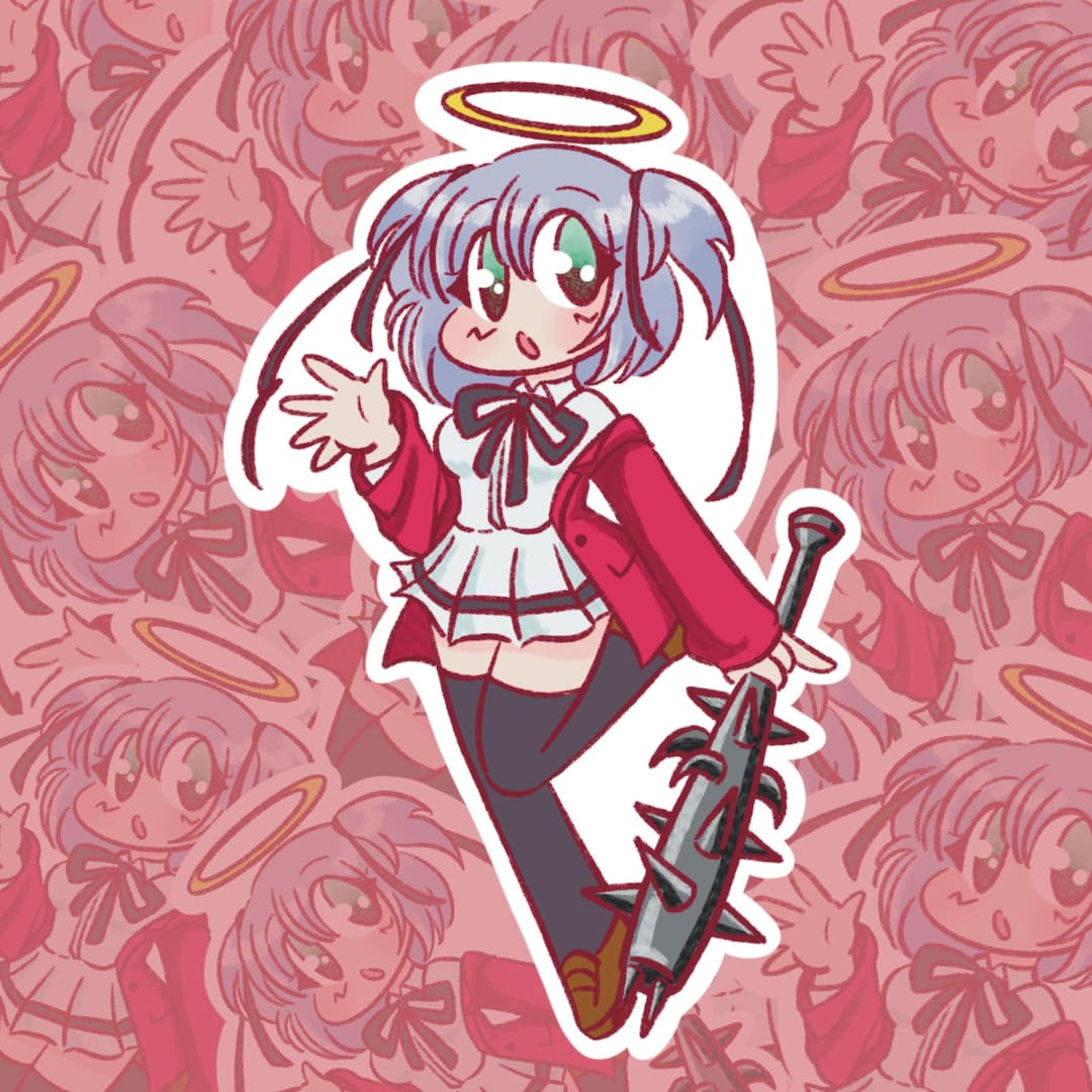 Violent Angel Sticker - Etsy