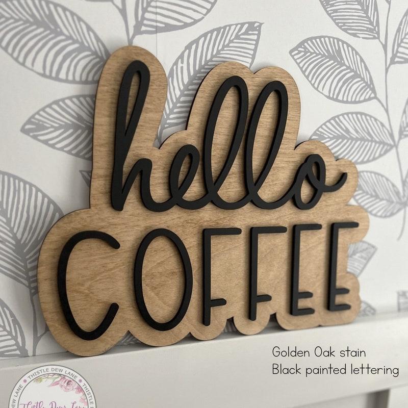 Hello Coffee - Etsy