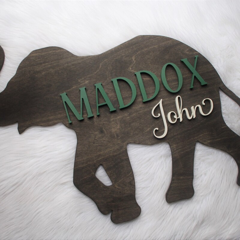 Elephant Wood Sign - Etsy